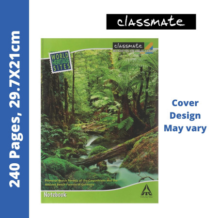 Buy Classmate A4 Register - Single Line, 240 Pages, 29.7x21cm (02000984 ...